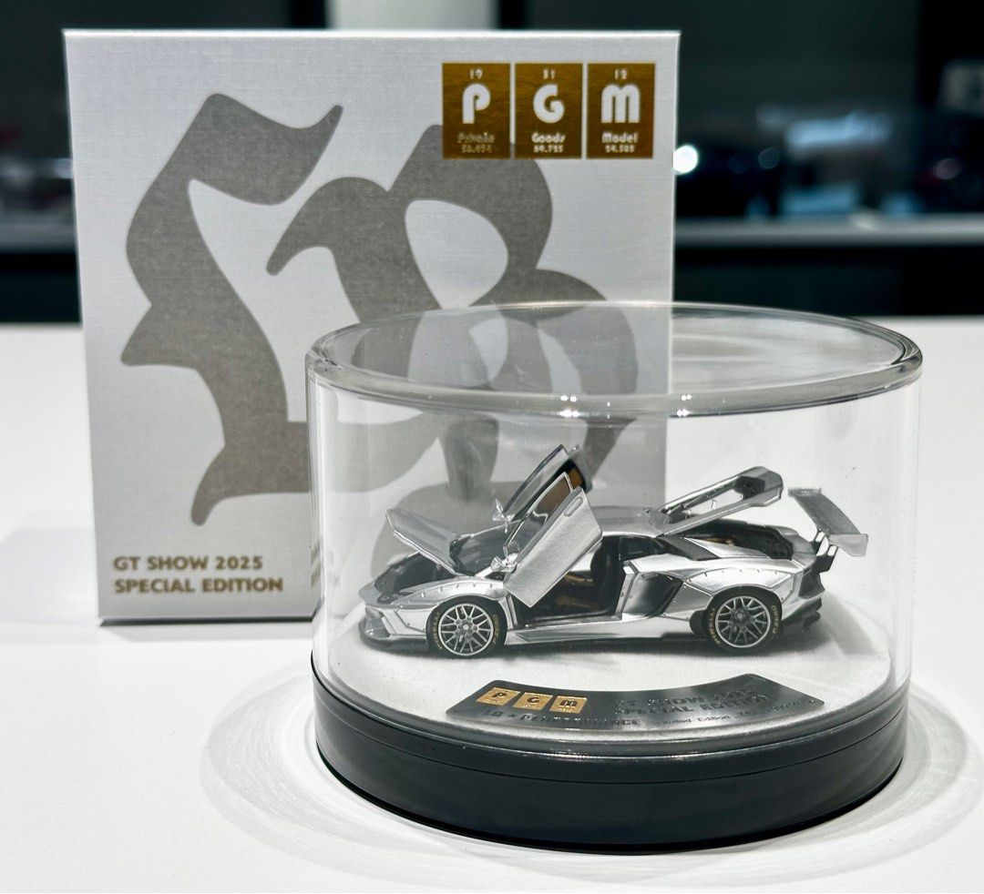 PGM 1/64 Liberty Walk LB-Aventador Silver GT Show 2025 Special Edition ...