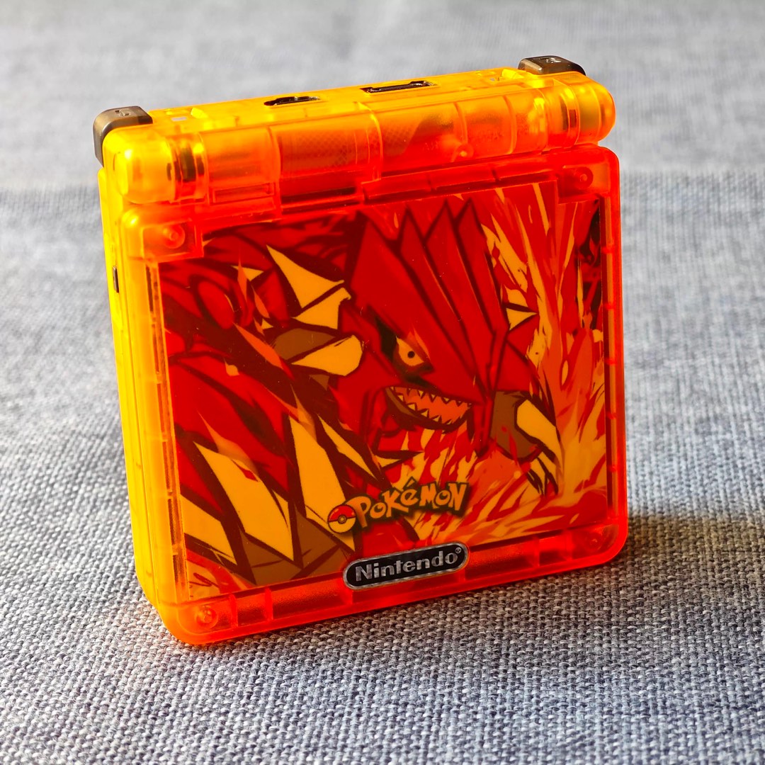 🔥PO🔥 Custom Groudon theme gameboy advanced sp gba sp nostalgia custom ...