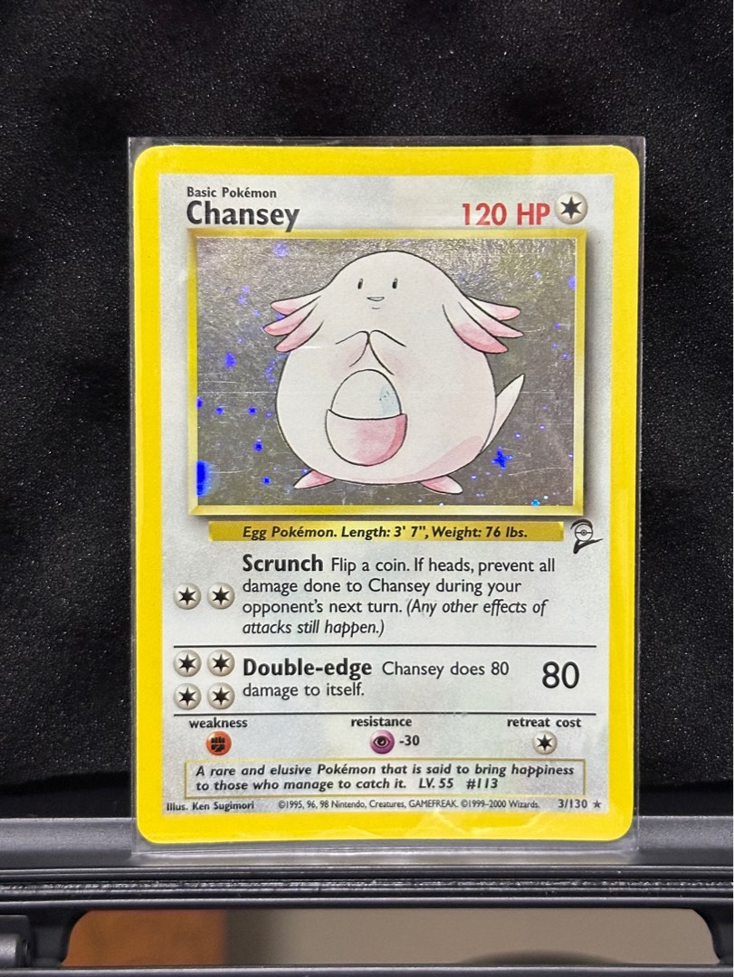 Pokemon Chansey Holo Base Set 2, Hobbies & Toys, Toys & Games on Carousell