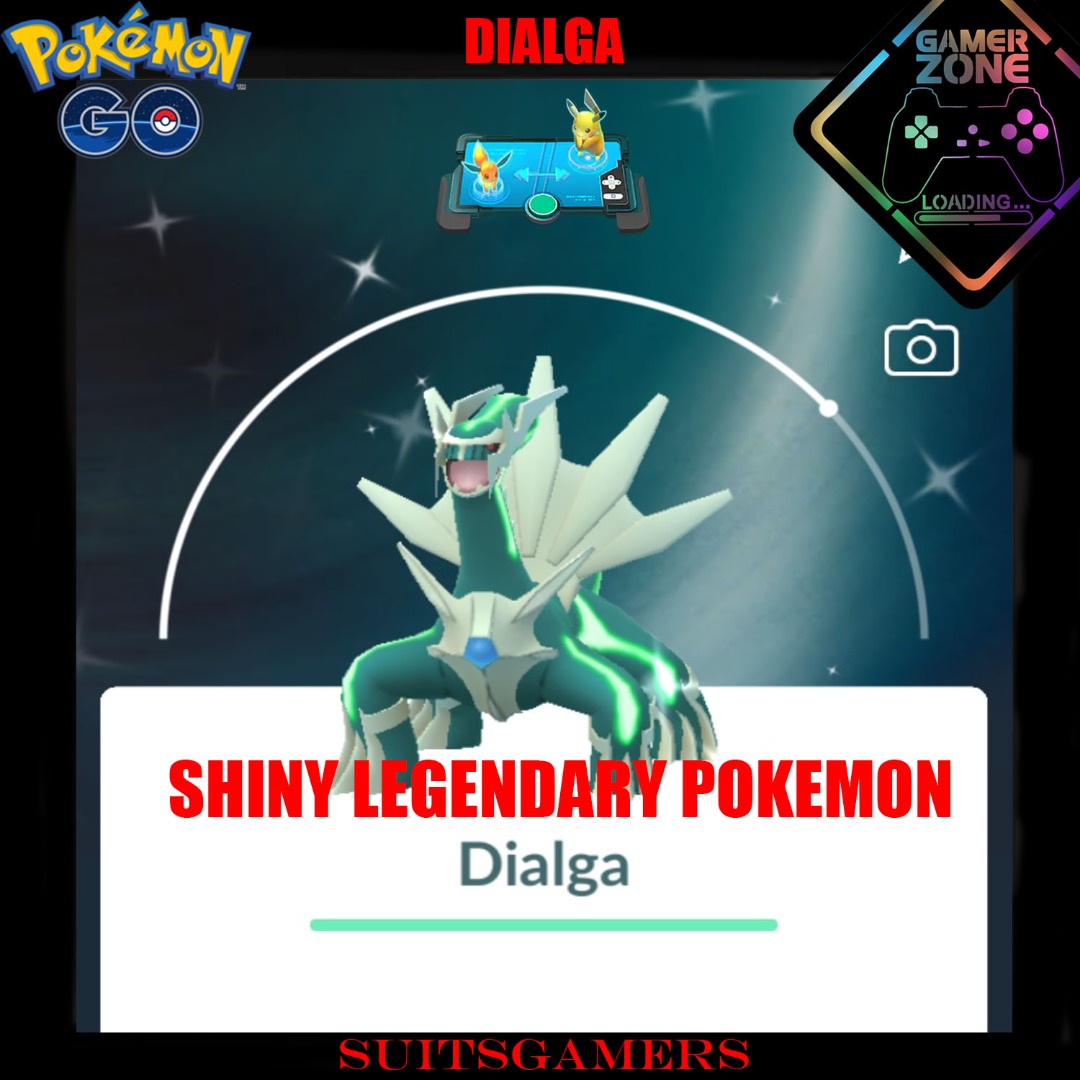 Pokemon GO - Shiny Dialga [SHINY POKEMON], Video Gaming, Video Games, Others on Carousell