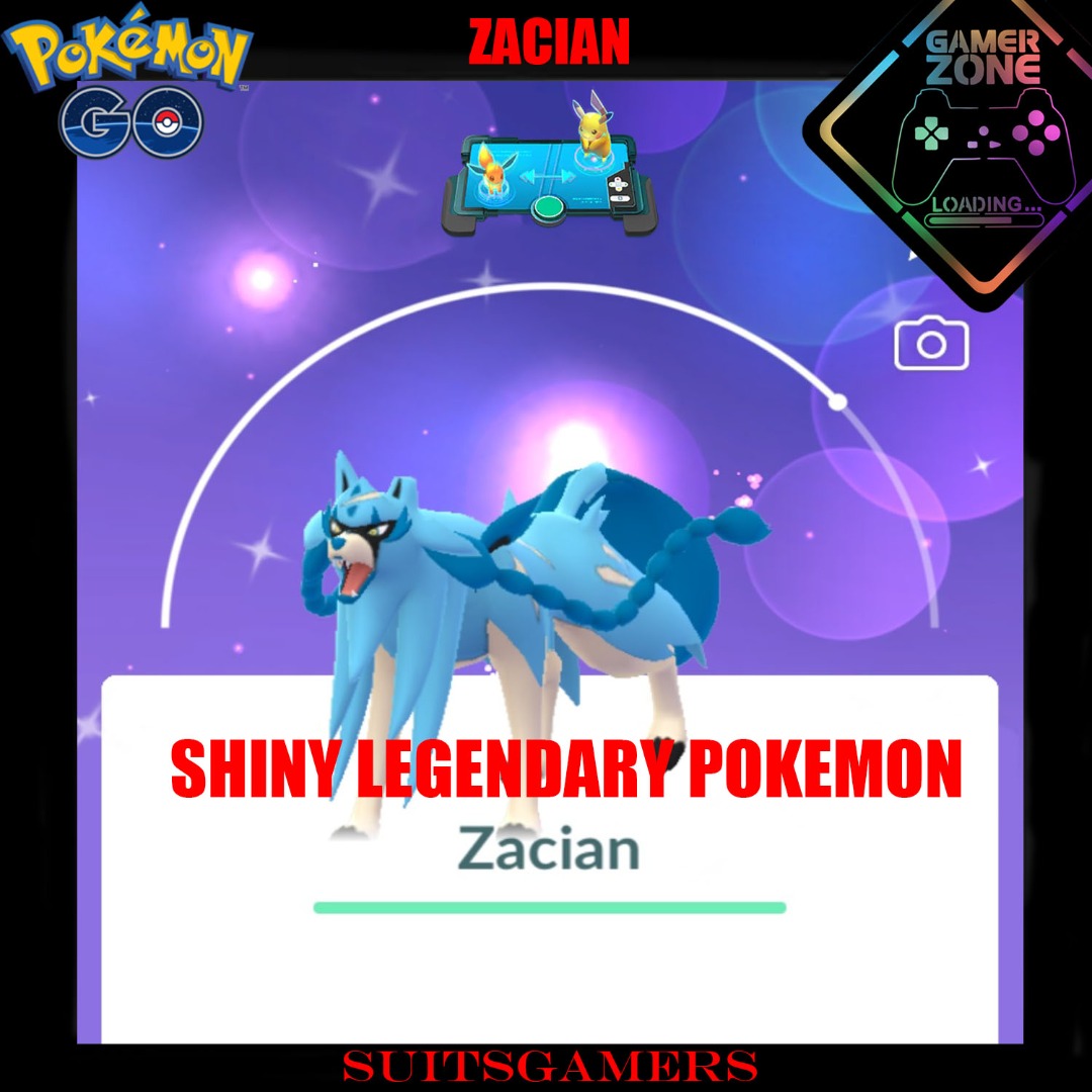 Pokemon GO - Shiny Zacian [SHINY POKEMON !!], Video Gaming, Video Games ...
