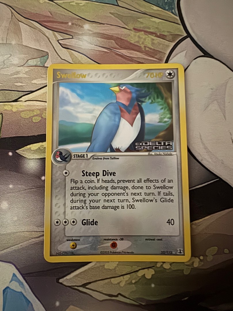 Pokémon Delta Species Swellow RH Pokemon, Hobbies & Toys, Toys & Games ...