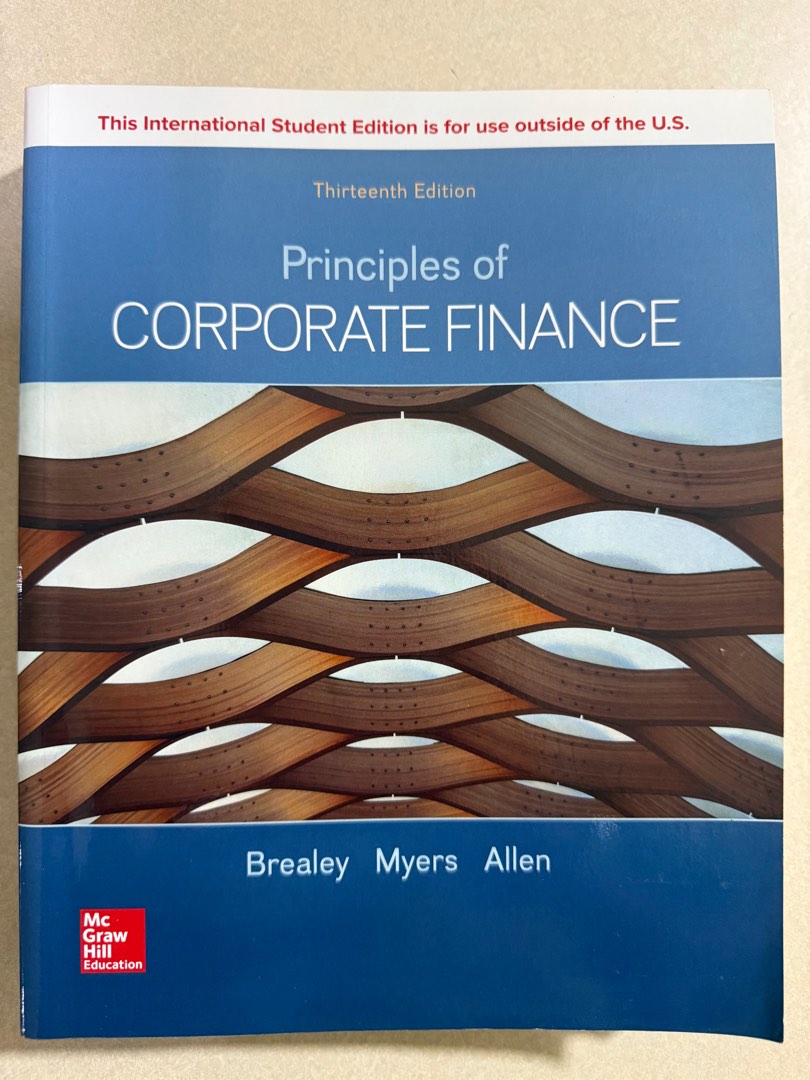 Principles of Corporate Finance (13th Edition) - Brealey, Myers, Allen ...