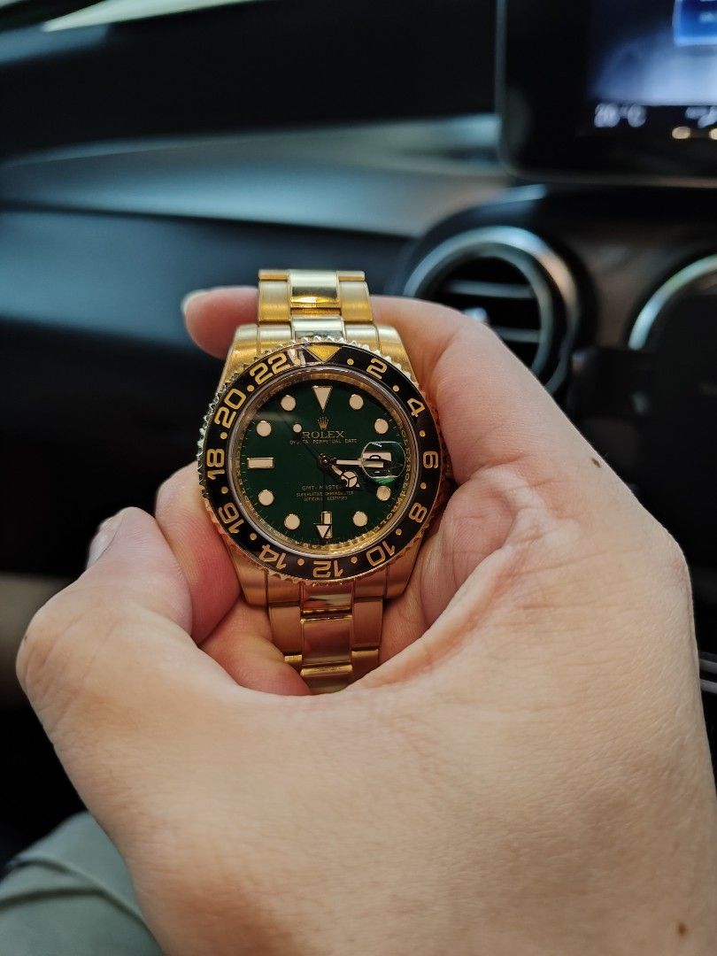 Rolex GMT Master II Jade Green Dial. 116718LN, Luxury, Watches on Carousell