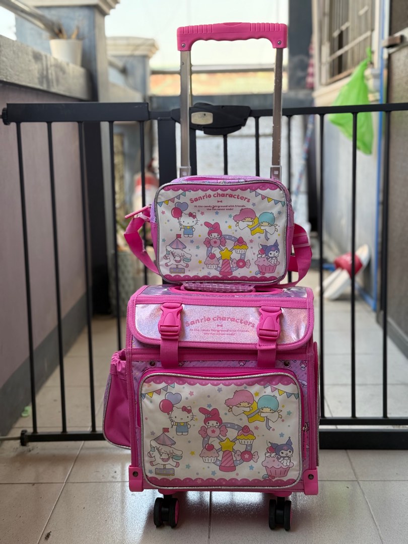 Sanrio Amusement Characters Box Type Kuromi Hello Kitty School Bag ...