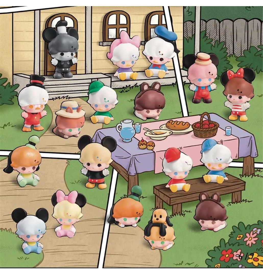 SHARING GO POPBEAN DIMOO WORLD X DISNEY POPMART CHIP DALE LUCKY STAR ...