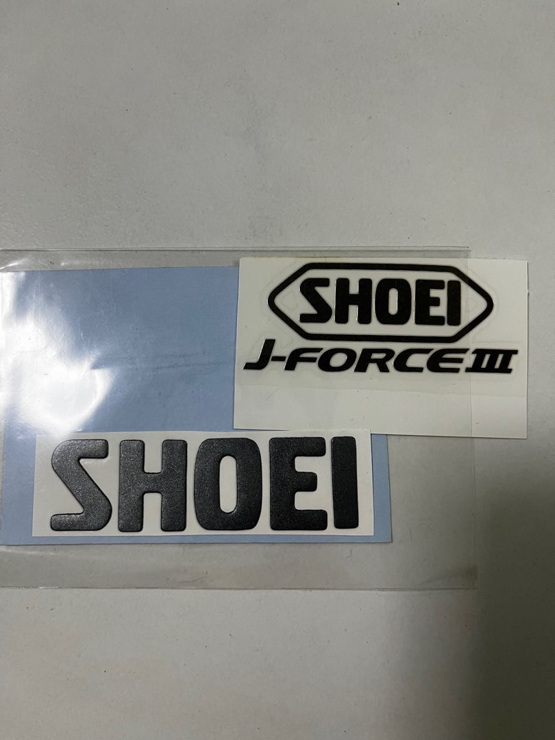 Shoei sticker, Motorcycles, Motorcycle Accessories on Carousell