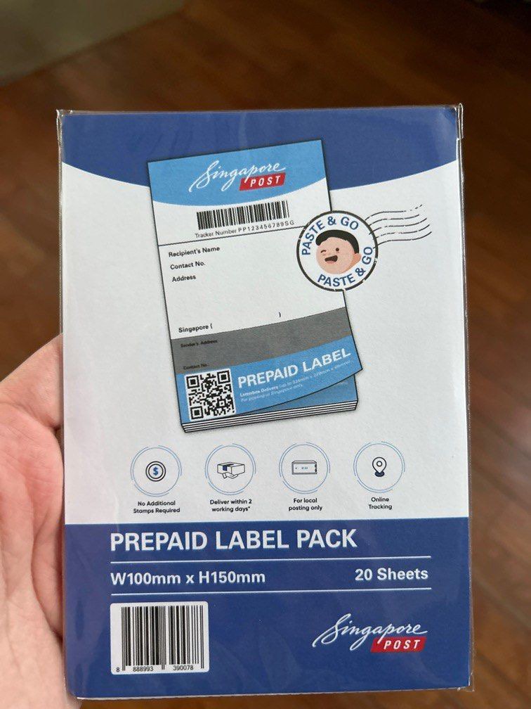SINGPOST Tracked Letterbox Prepaid Label Stamp, Hobbies & Toys ...