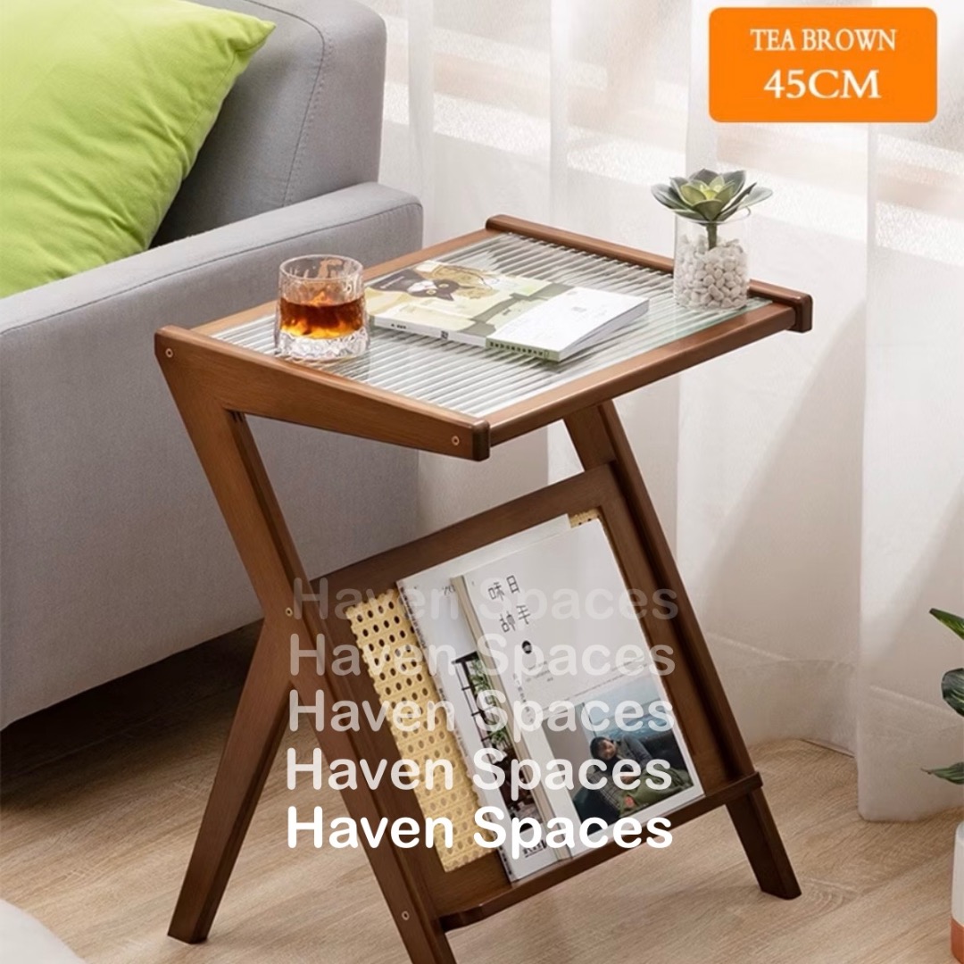 Sofa Side Table | Tea Table With Shelf | Coffee Table For Living Room ...
