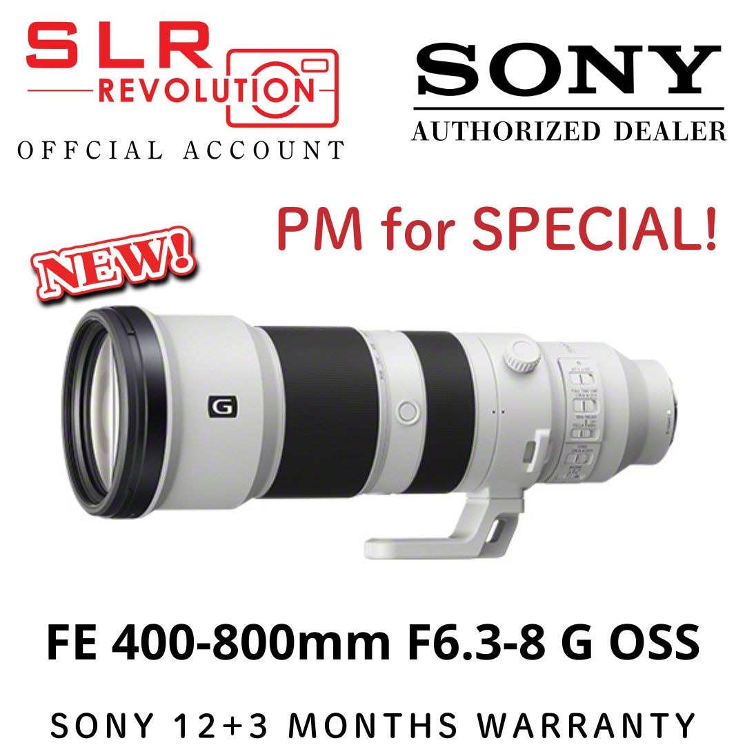 SONY FE 400-800MM F6.3-8 G OSS / SEL400800G, Photography, Lens & Kits ...