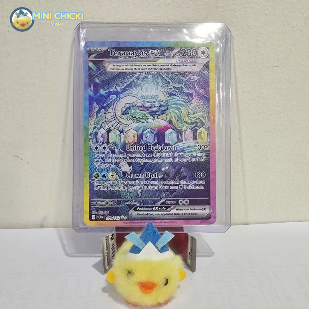 [Stellar Crown] Terapagos EX SAR 170/142, Hobbies & Toys, Toys & Games ...