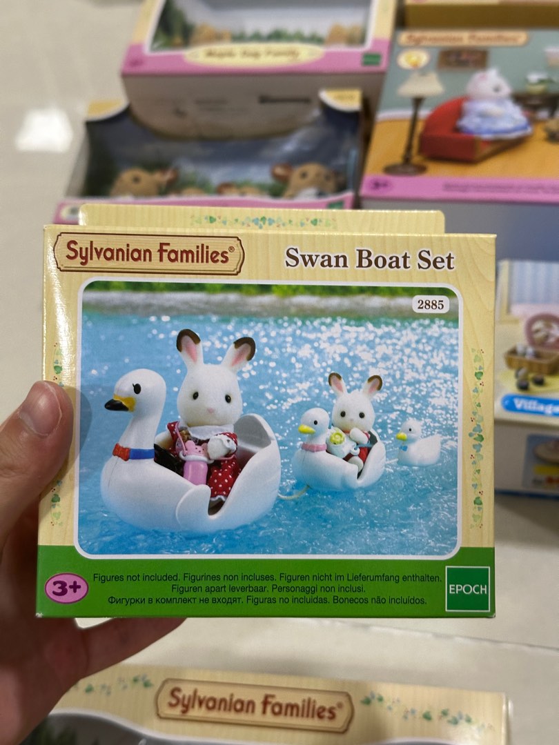 Sylvanian Family Swan Boat Set, Hobbies & Toys, Toys & Games on Carousell