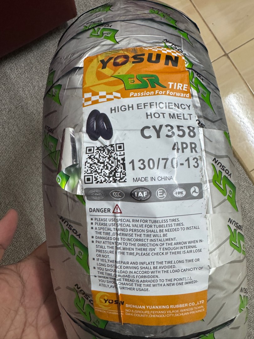 Tayar Motor Scooter ESR 130/70-13, Motorbikes on Carousell