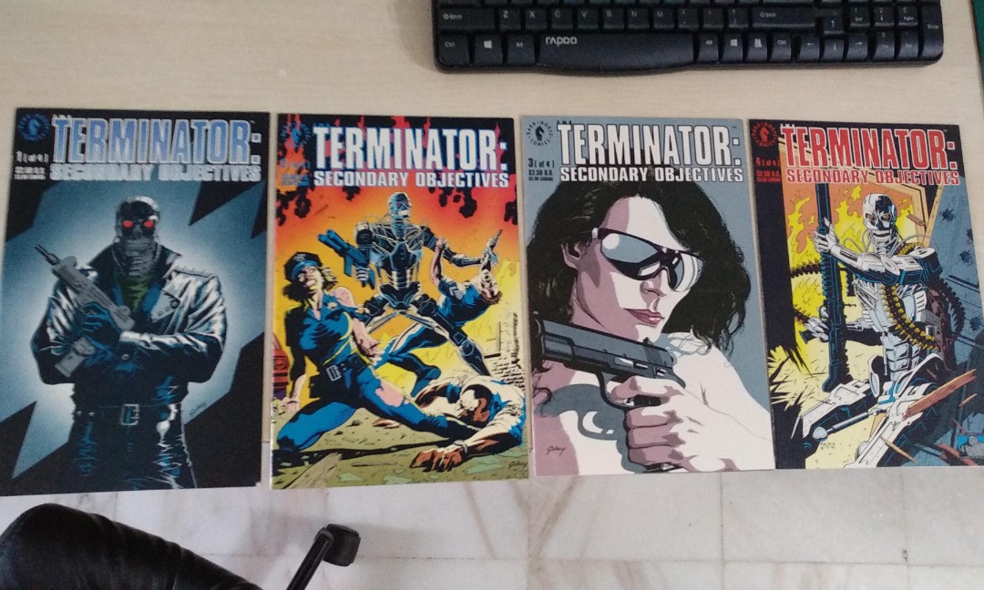 THE TERMINATOR: SECONDARY OBJECTIVES #1-4 DARK HORSE 1991 VINTAGE ...