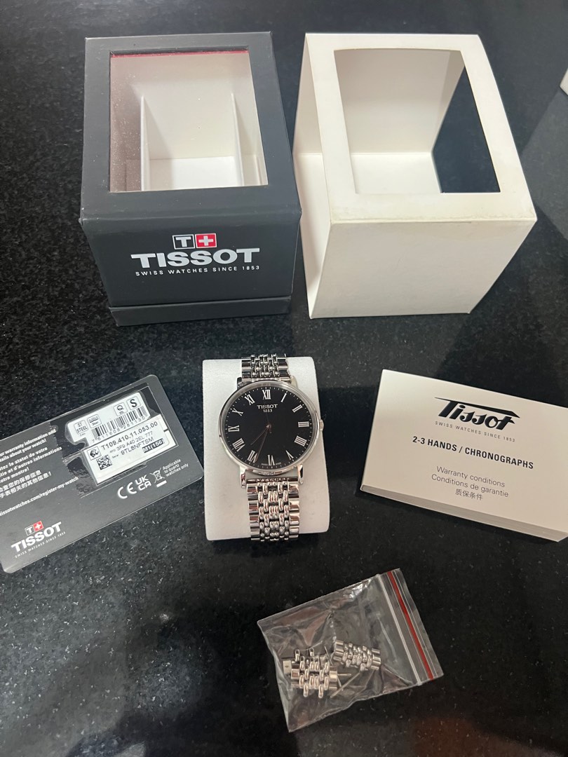 Tissot Clock Tradition 5.5 Black Quartz Steel, Men's Fashion, Watches ...