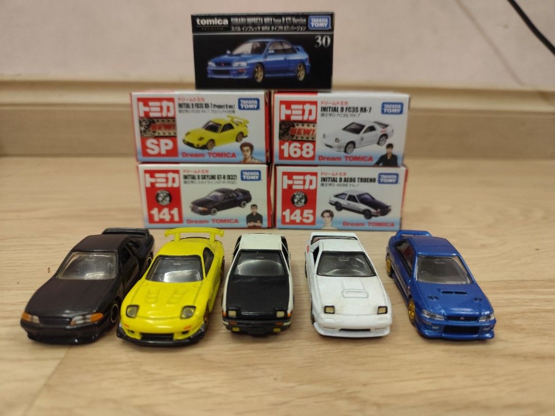 Tomica Initial D Nissan Skyline GTR R32 / Mazda RX7 FC / RX7 FD ...