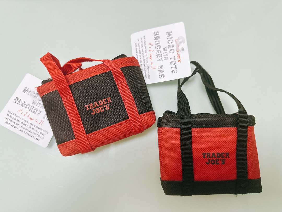 Trader Joe's Micro Tote with Grocery Bag, Women's Fashion, Bags ...