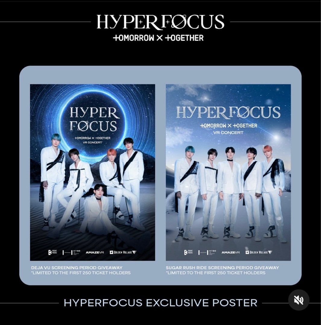 TXT HYPERFOCUS Exclusive Posters, Hobbies & Toys, Memorabilia ...