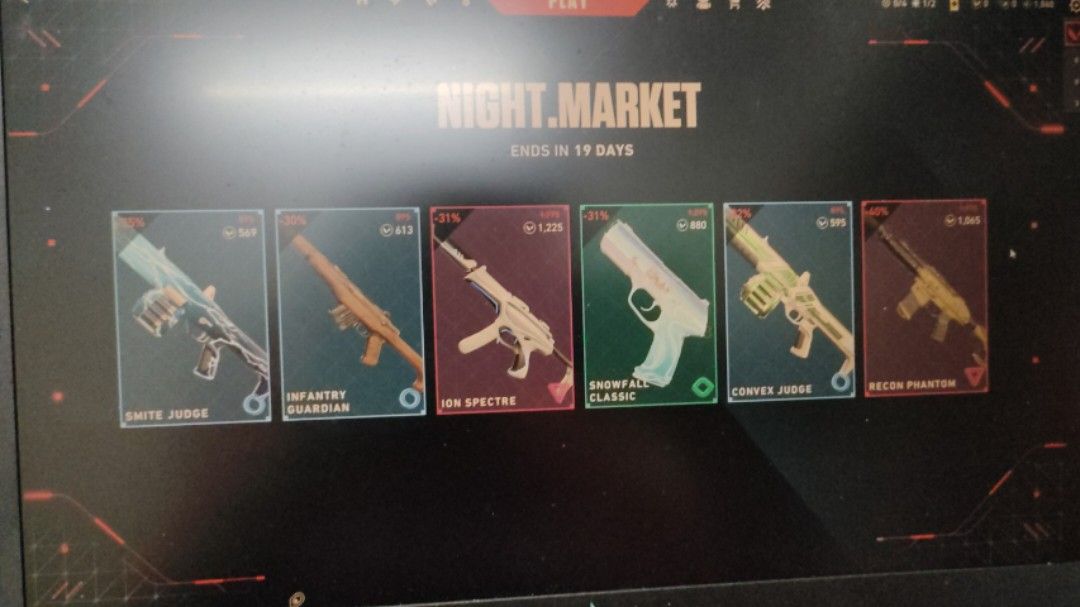 Valorant New Account(Recon phantom 1065vp in night market), Video ...