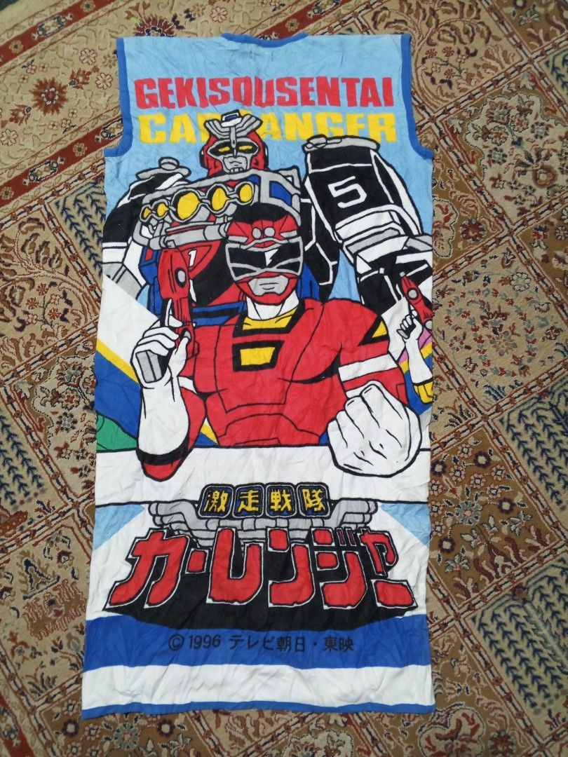 Vintage 1996 Gekisou Sentai Carranger Rangers, Men's Fashion, Tops ...