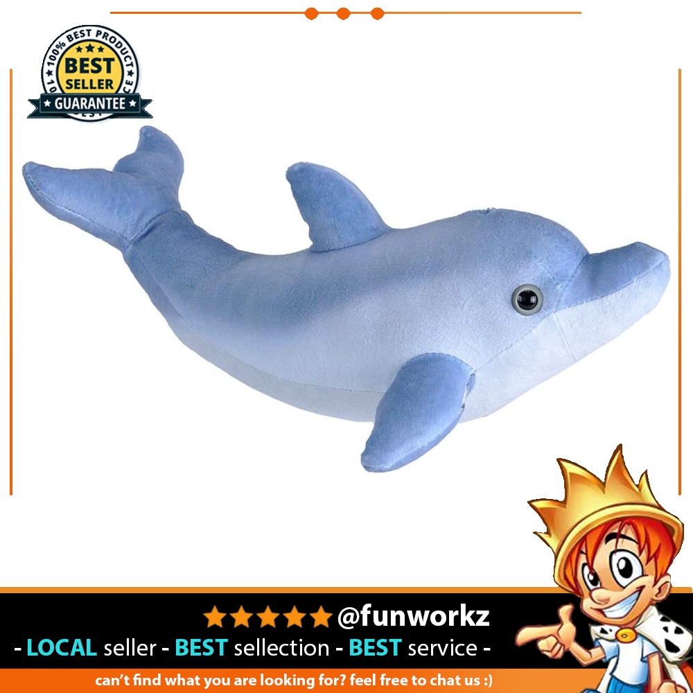 Wild Republic Bottlenose Dolphin Plush, Stuffed Animal, Plush Toy ...