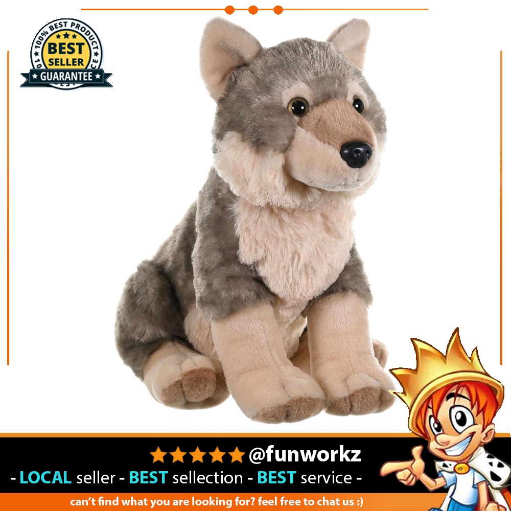 Wild Republic Wolf Plush, Stuffed Animal, Plush Toy, Gifts for Kids ...
