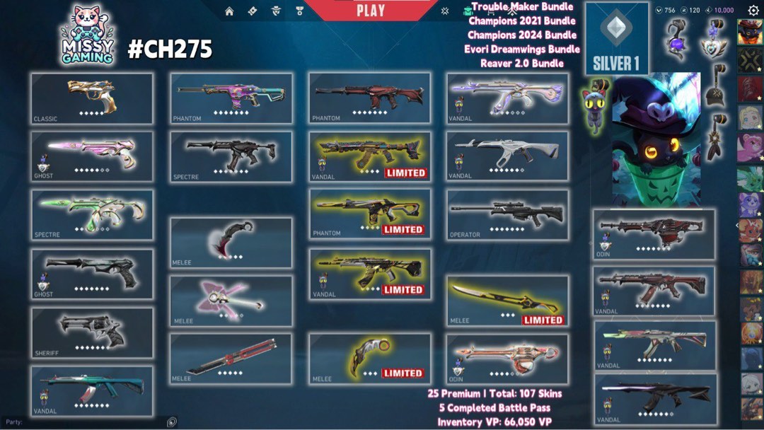 WTS Champions 2021 Valorant Account - Champions 2021 Karambit Vandal ...