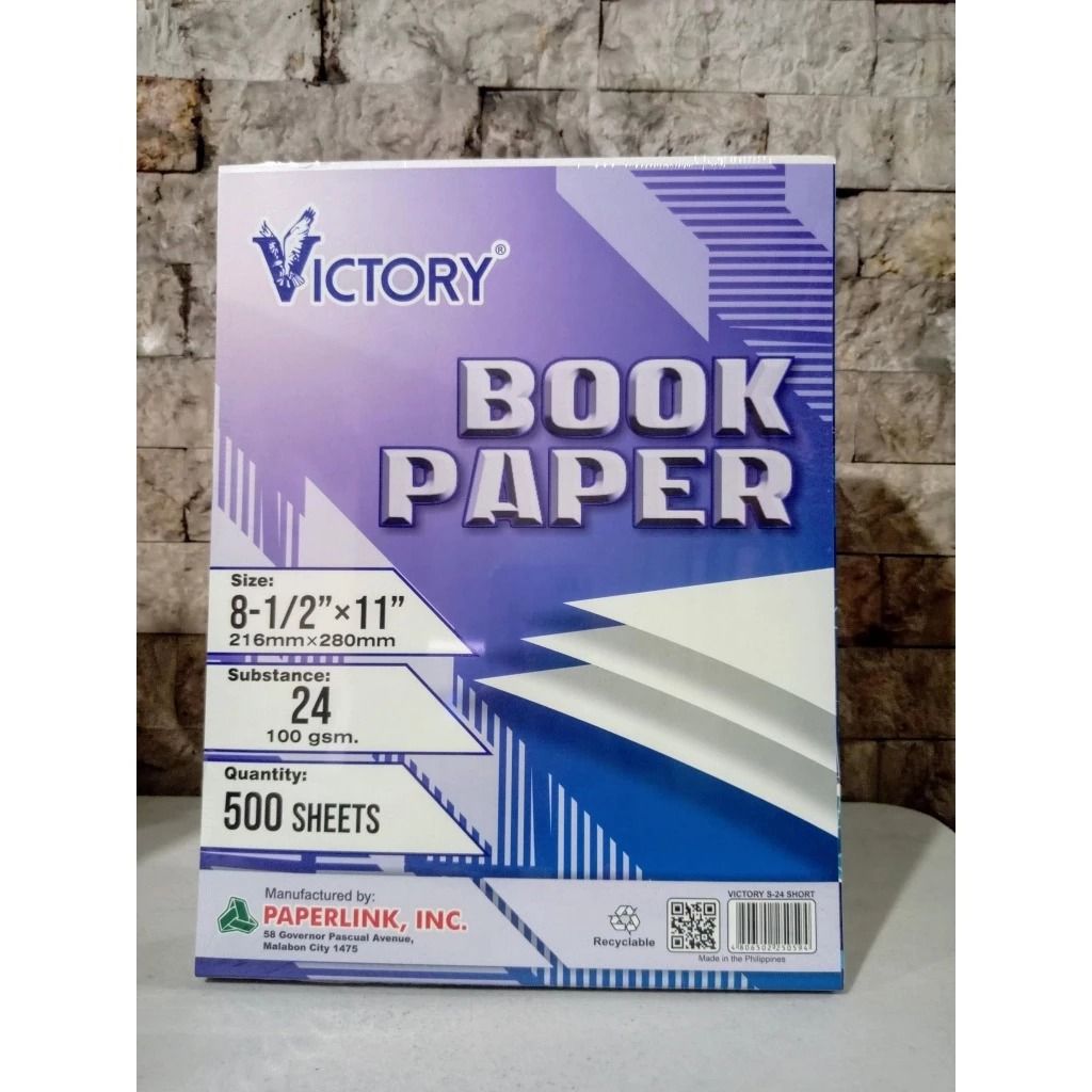 [ 100 GSM ] S-24 VICTORY Bookpaper Cream Shade Bond Paper Book Paper ...