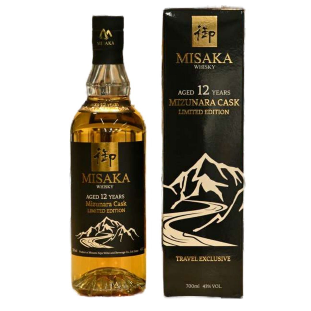 御 12年 水楢桶威士忌 限量版 Misaka Aged 12 years Mizunara Cask Whisky 700ml, 嘢食 & 嘢飲, 酒精飲料 - Carousell