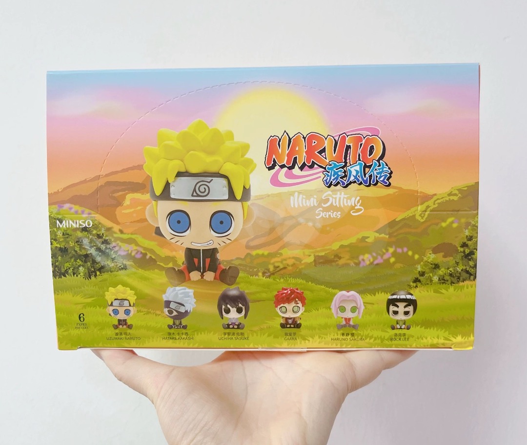 名創優品 × 火影忍者疾風傳 坐坐盲盒6個｜鳴門×佐助公仔 禮物 MINISO × Naruto Shippuden Sit ...