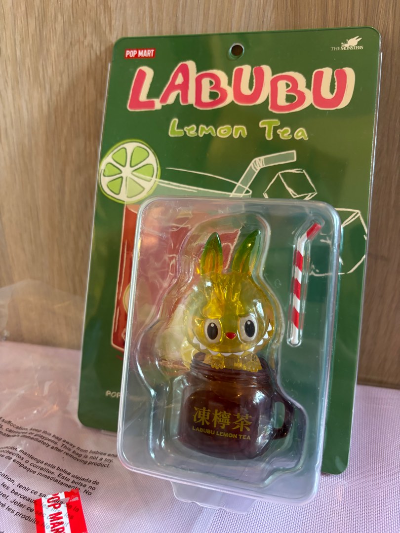 全新 Labubu 凍檸茶 檸檬茶 Lemon Tea, 興趣及遊戲, 玩具 & 遊戲類 - Carousell
