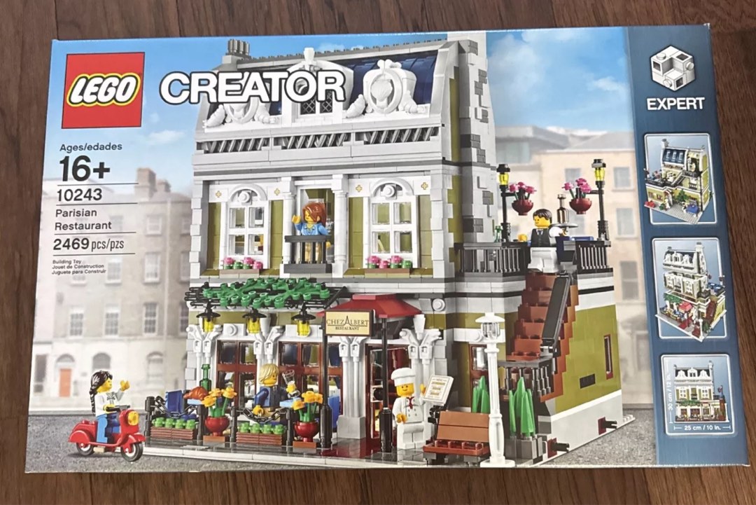 (全新靚盒) Lego 10243 Parisian Restaurant 街景 巴黎餐廳, 興趣及遊戲, 玩具 & 遊戲類 - Carousell