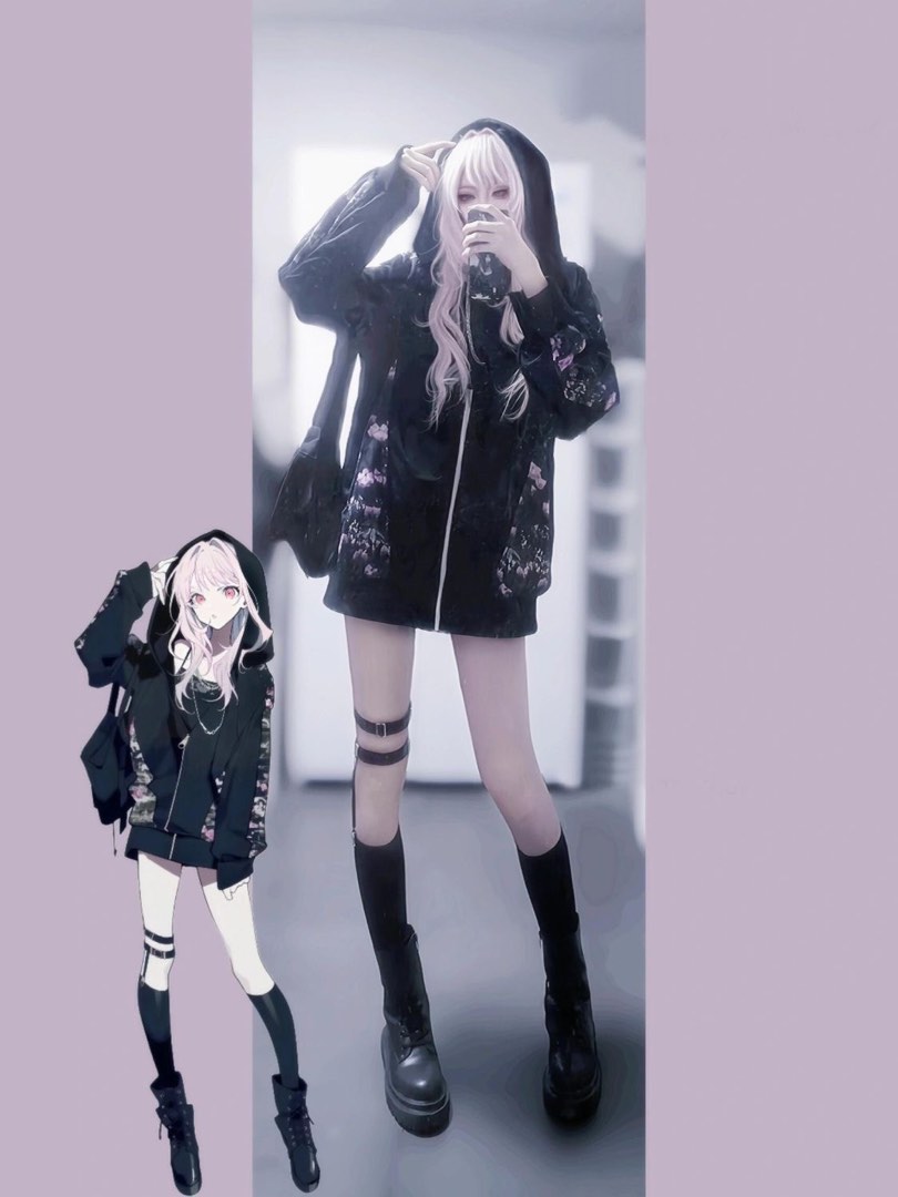 【大全套】世界計劃 PJSK 曉山瑞希 mzk cos服裝女日常黑色衛衣外套cosplay, 女裝, 外套及戶外衣服 - Carousell