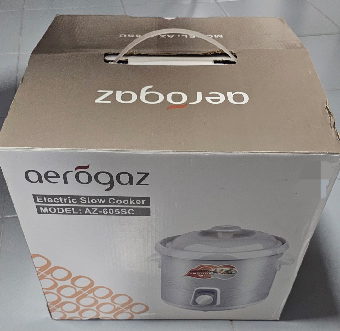 Aerogaz Electric Slow Cooker 5l, TV & Home Appliances, Kitchen ...