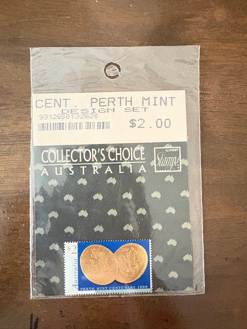 Australian $2 coin stamp, commemorating the Perth Mint Centenary in ...