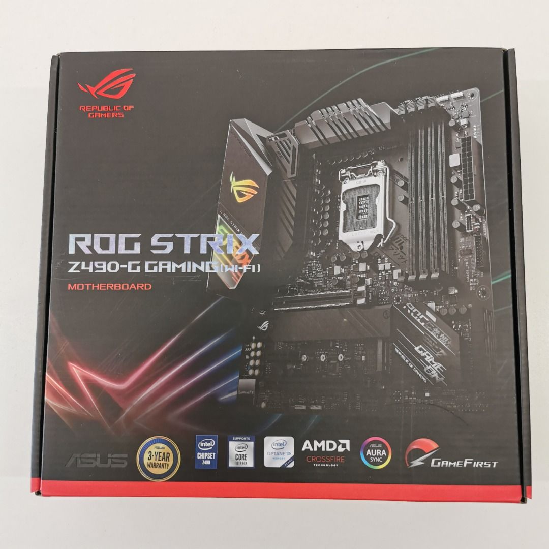 Brand New 全新 ROG STRIX Z490 G GAMING WI-FI 1200 MATX MB 主版 Mainboard ...