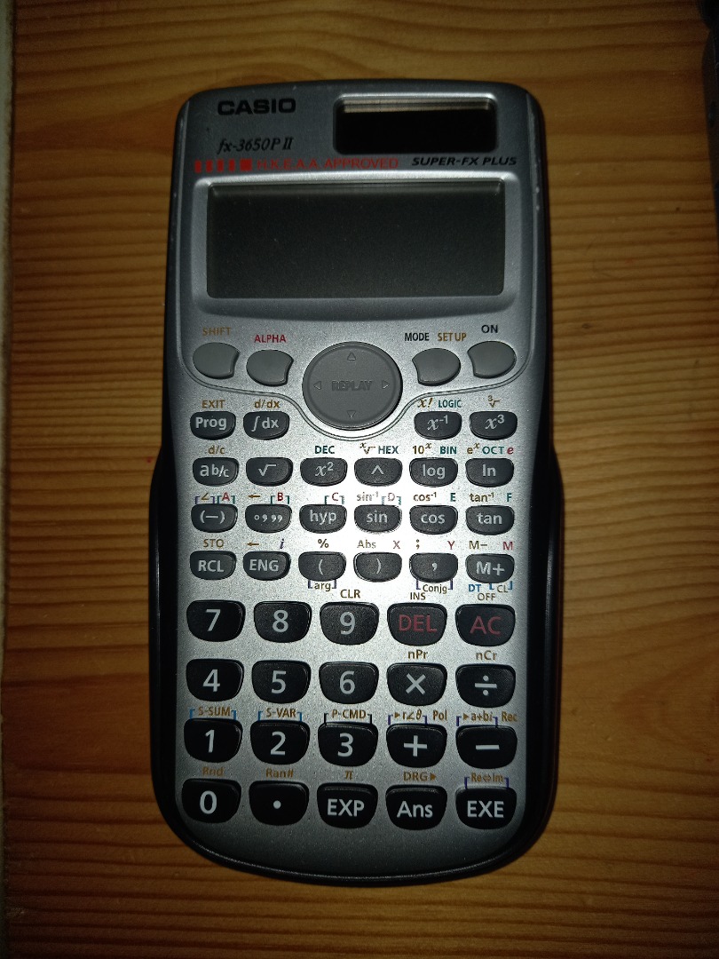 CASIO fx-3650P II 計數機（HKDSE文憑試適用）, 興趣及遊戲, 手作＆自家設計, 文具 - Carousell