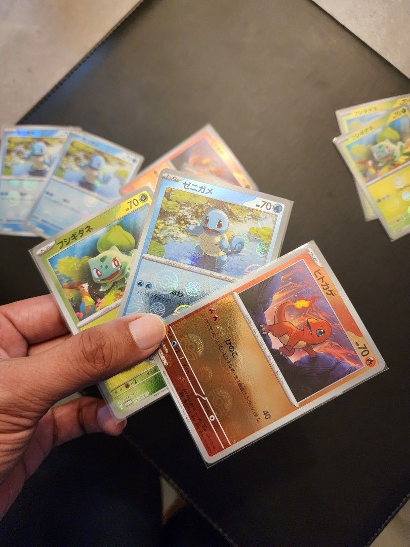 Charmander Squirtle Bulbasaur Bundle 059/SV-P 060/SV-P 061/SV-P 151 Pokemon Card, Hobbies & Toys ...