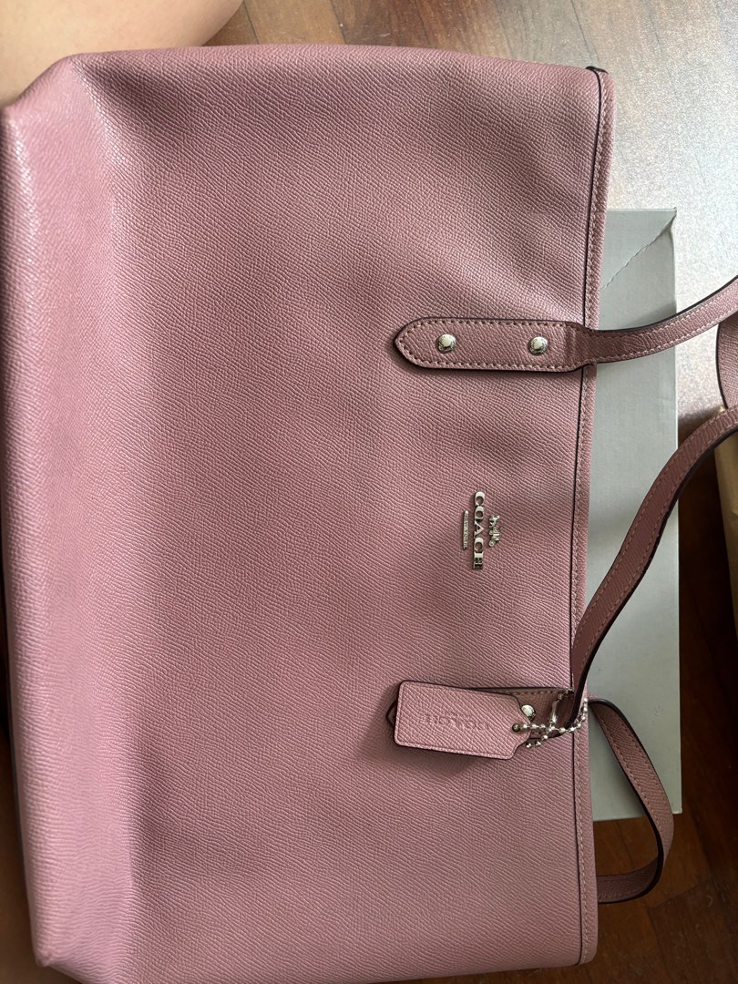 Coach pink tote bag, Women's Fashion, Bags & Wallets, Tote Bags on ...