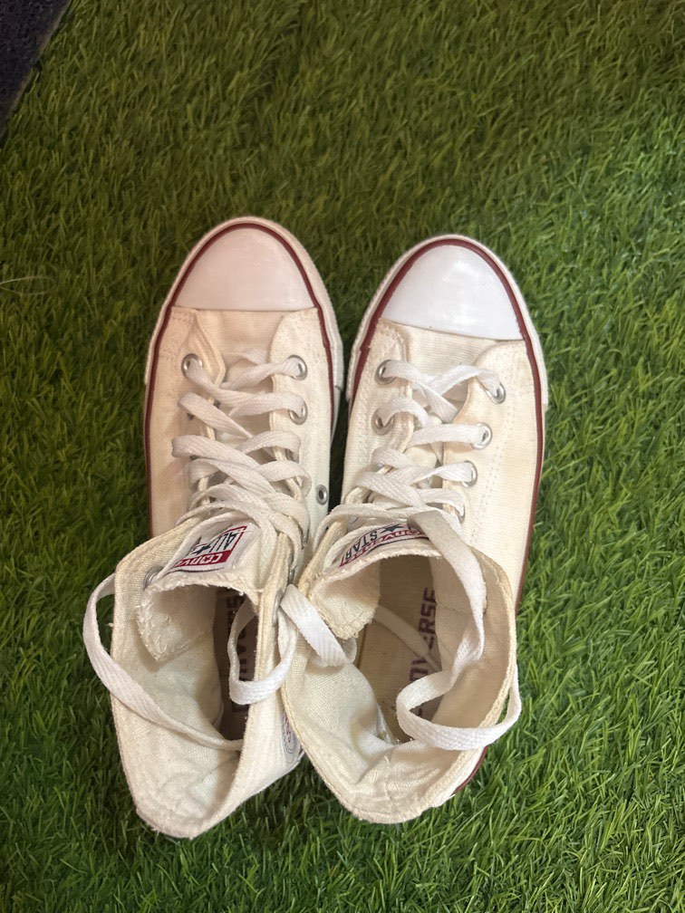 converse chuck taylor all star cream shoes, Women's Fashion, Footwear ...