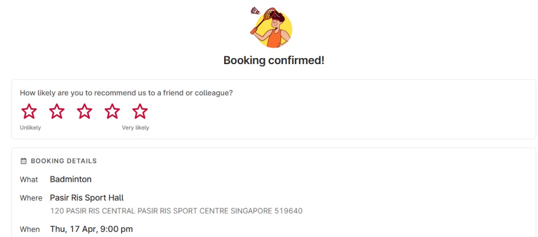 Court to let go Pasir Ris Sports Hall, Sports Equipment, Sports & Games ...