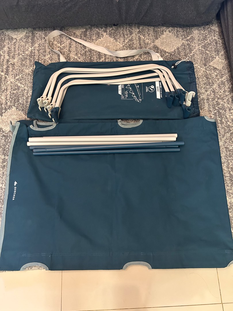 decathlon camp bed basic, Sports Equipment, Hiking & Camping on Carousell