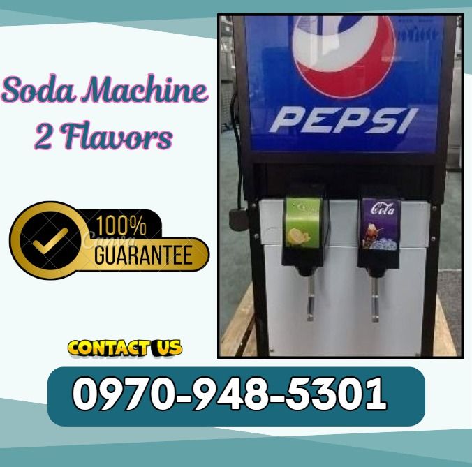 Drink Cola Soda Carbonated Drinking Dispenser Machine 2 Flavors Brand ...