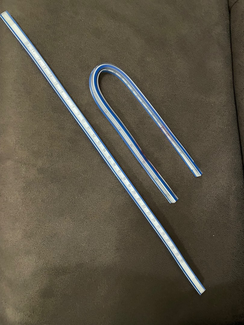 Flexible Curve Ruler / Snake Ruler - 30cm, Hobbies & Toys, Stationery ...