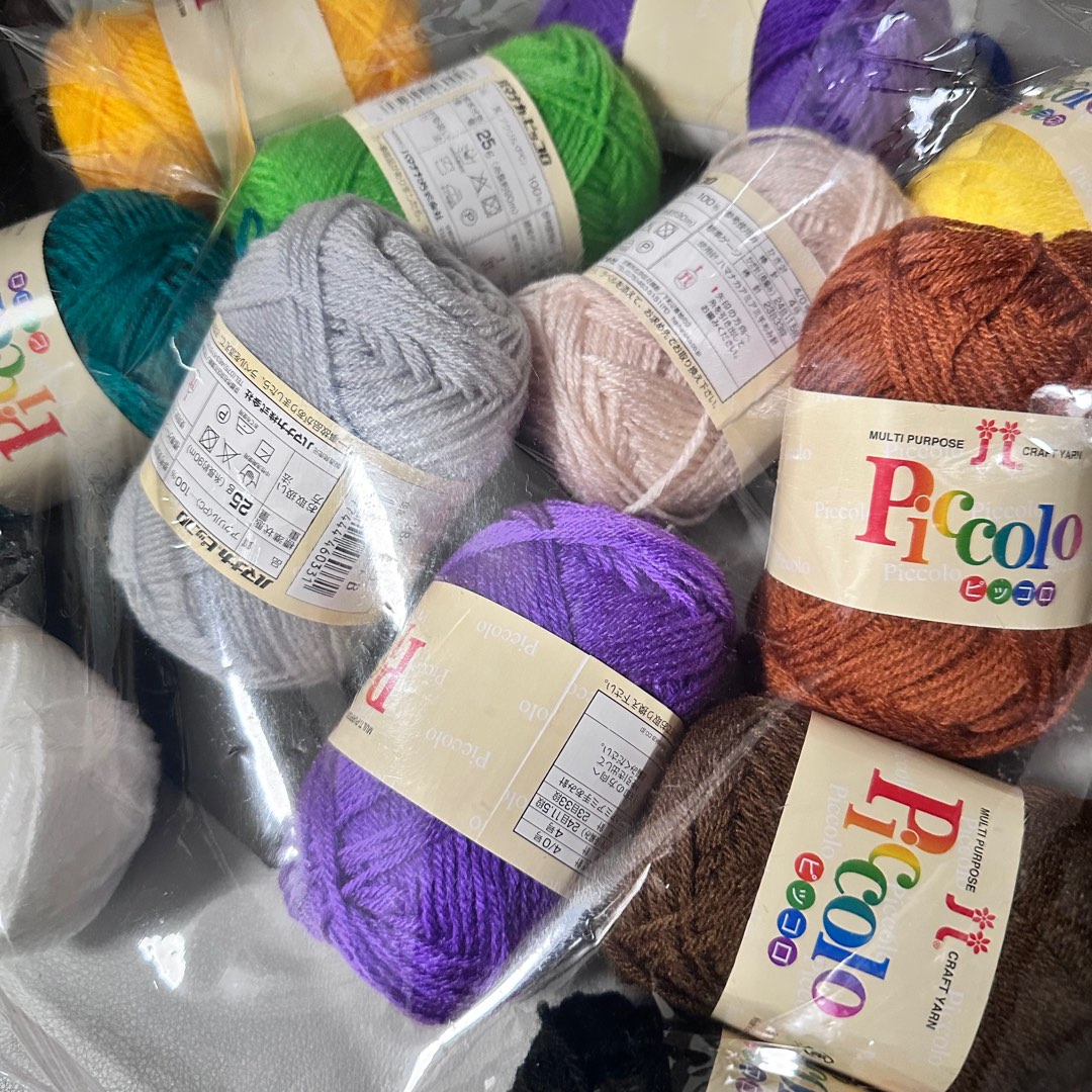 Hamanaka PICCOLO 毛冷 crochet yarn, 興趣及遊戲, 手作＆自家設計, 文具及工藝 - 手作 - Carousell