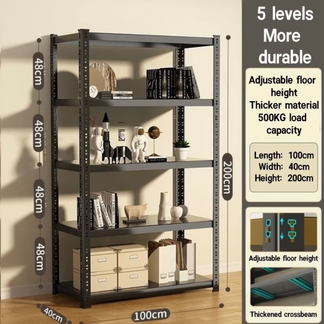 Heavy Duty Storage Shelf Rack | Boltless Sturdy Steel Shelf Organizer ...
