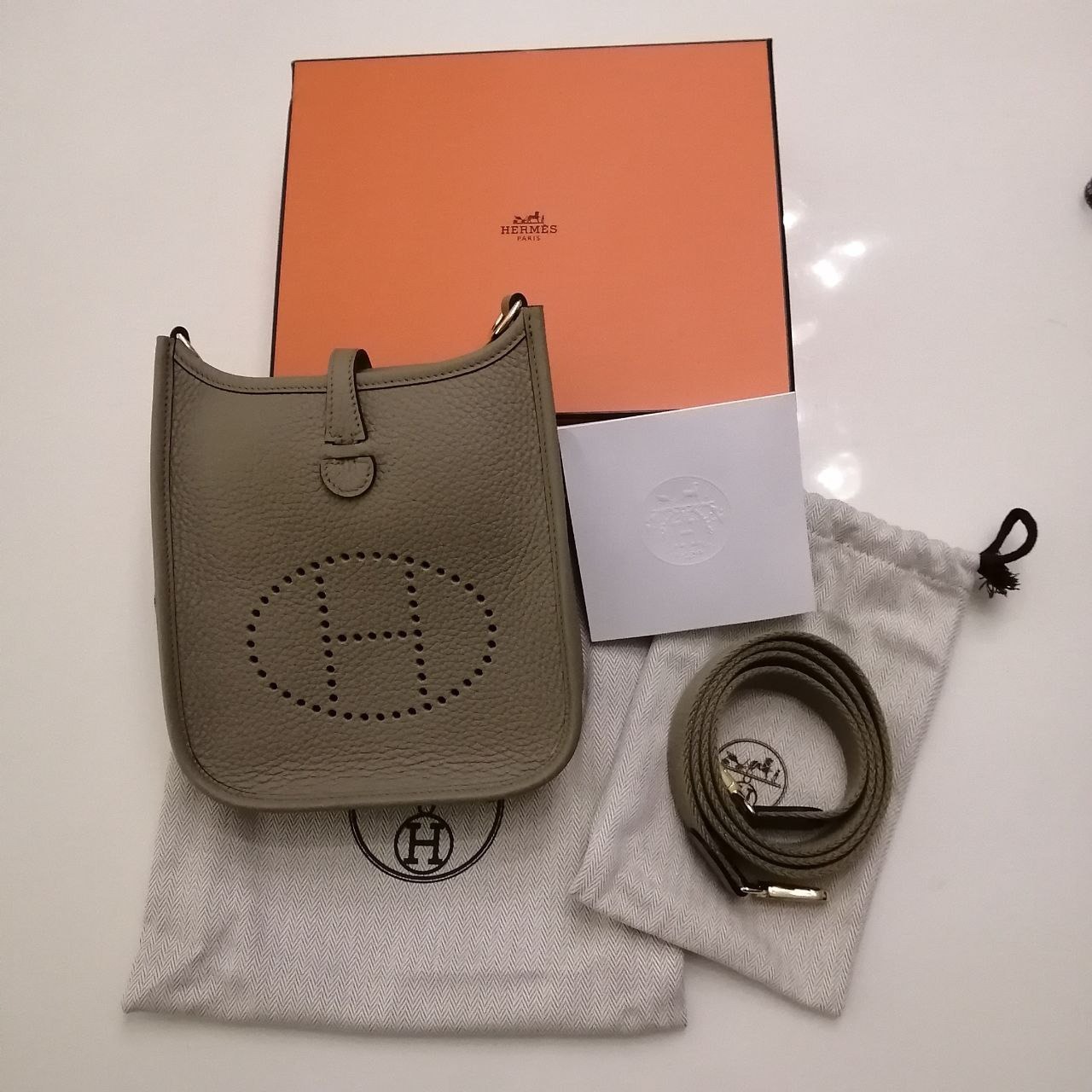 Hermes Mini Evelyn, Luxury, Bags & Wallets on Carousell