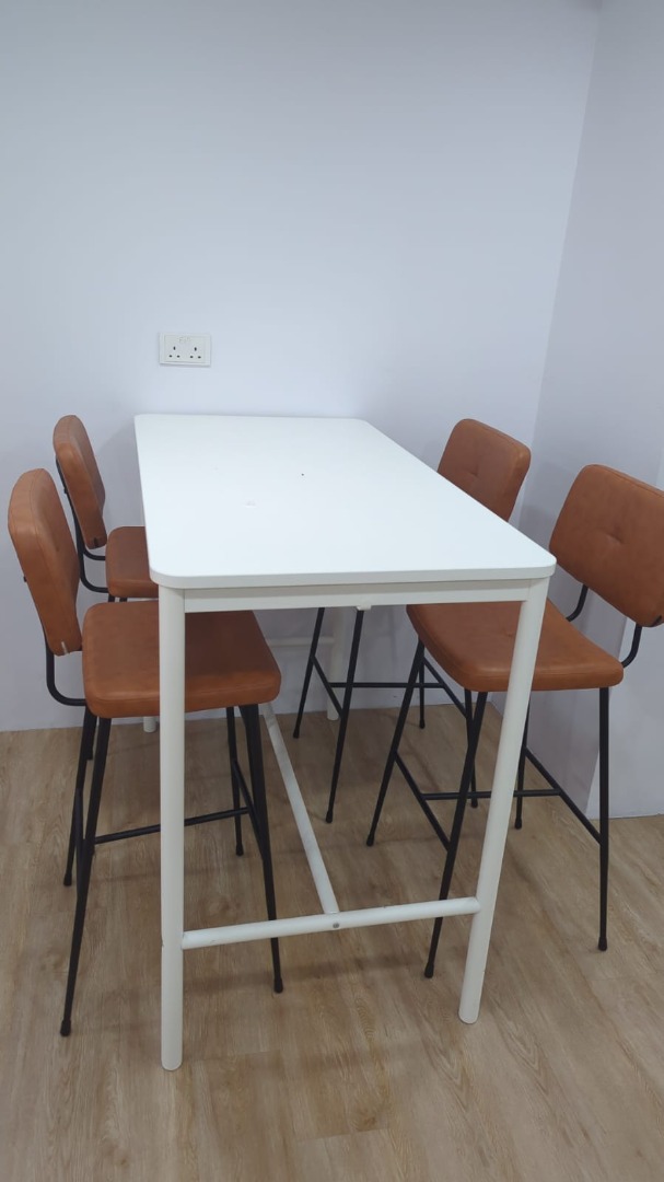 High Table and Chair - Bar Top table, Furniture & Home Living, Furniture, Tables & Sets on Carousell
