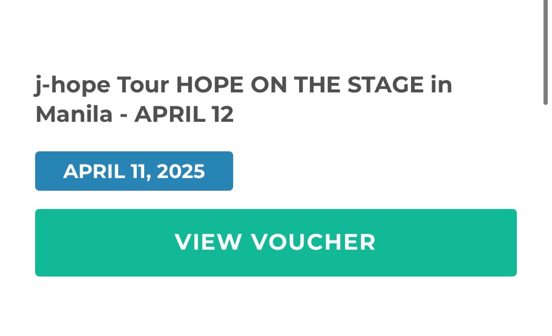 Hope on the Stage Manila J-Hope, Tickets & Vouchers, Event Tickets on ...