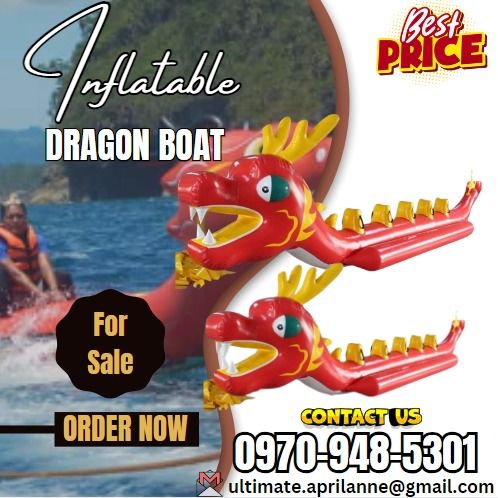 inflatable dragon Boat For Sale 5 Seats, Looking For on Carousell